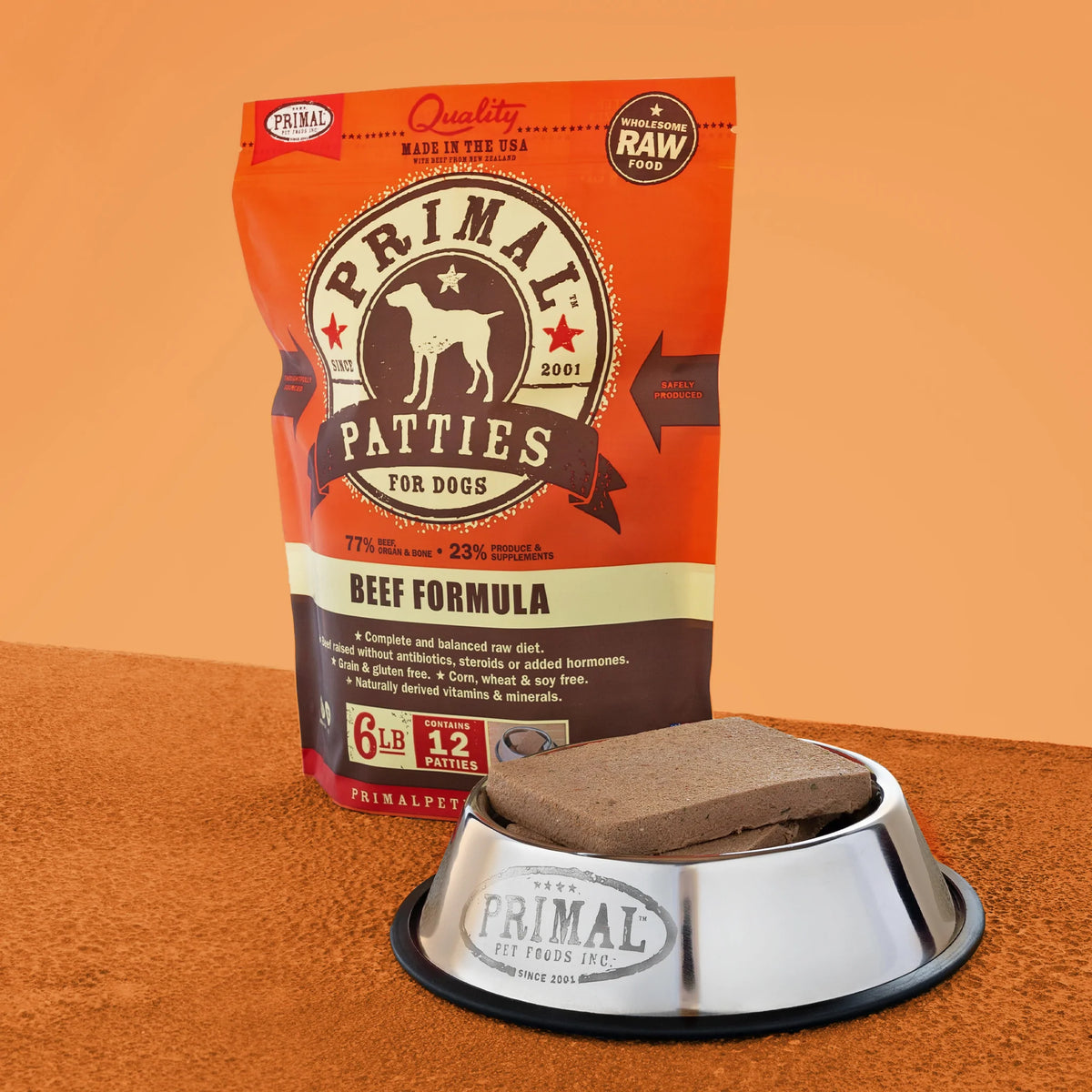 Primal Raw Frozen Patties - Beef Formula – Polkadog